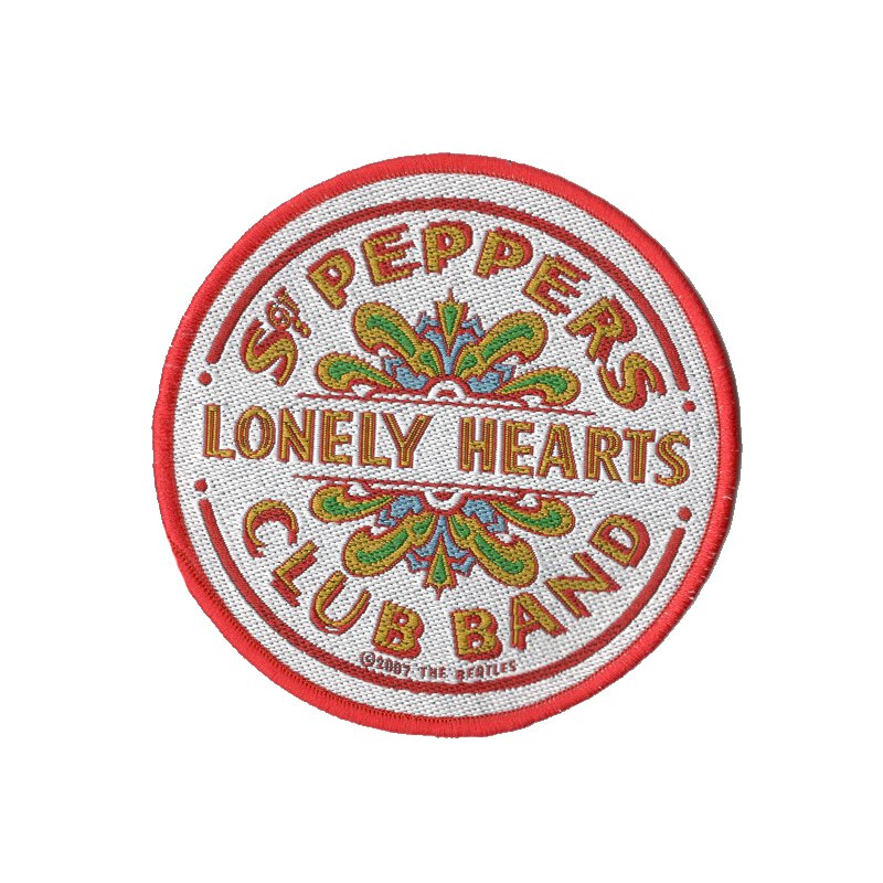 Beatles, The - Sgt Peppers Lonely Hearts Club - Patch (weiß rot)