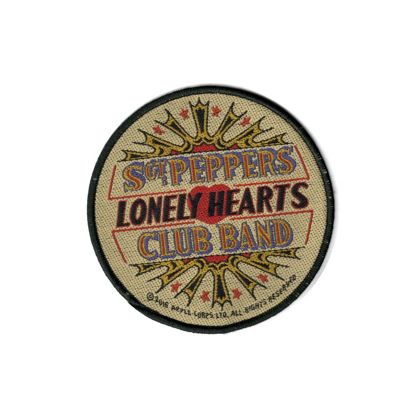 Beatles, The - Sgt Peppers Lonely Hearts Club - Patch (beige schwarz)
