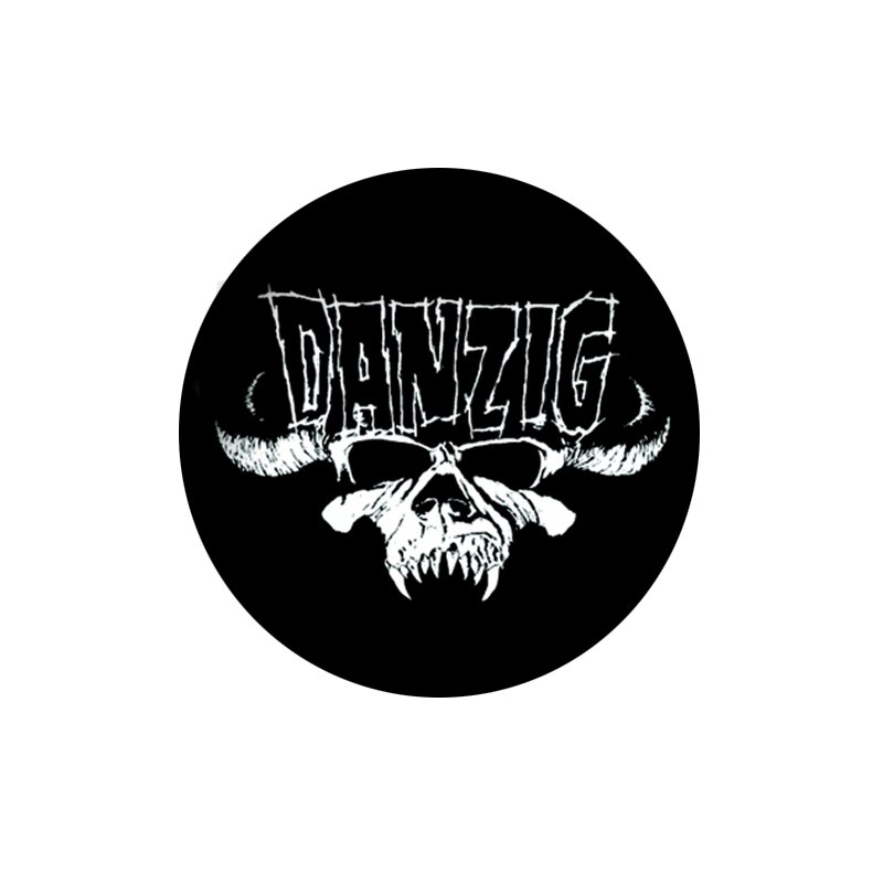 Danzig - Logo Skull (rund) - Backpatch (Rückenaufnäher)